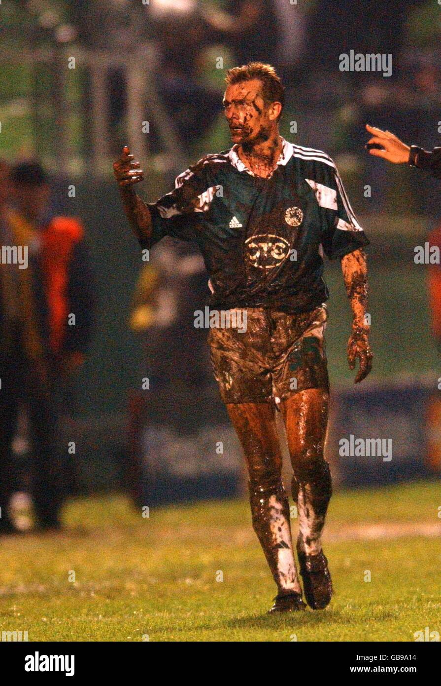 Panathinaikos v vfb stuttgart jan michaelsen hi-res stock photography ...