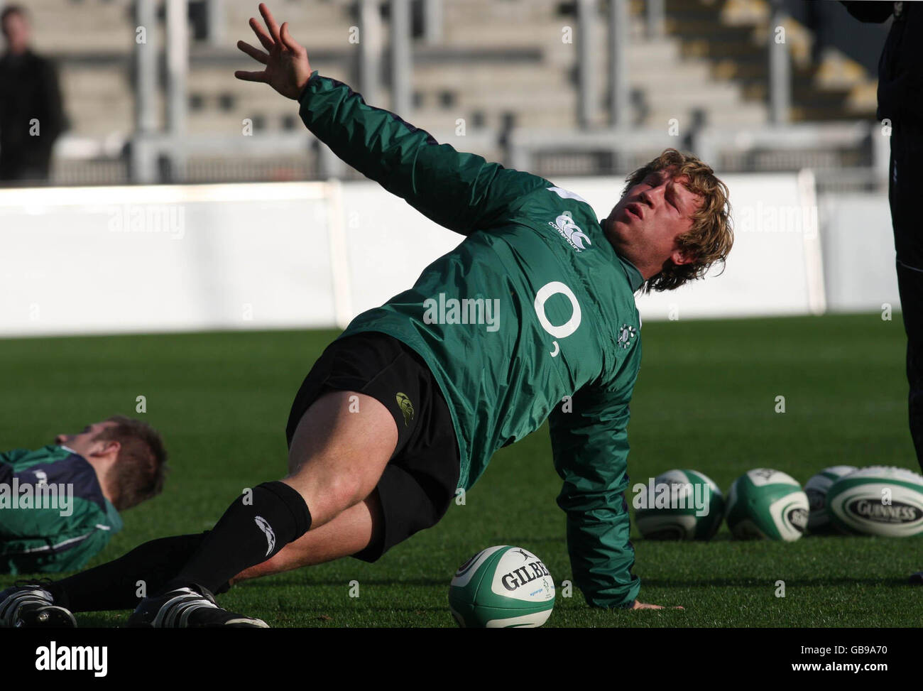 Irelands jerry flannery captain run croke park hi-res stock photography ...