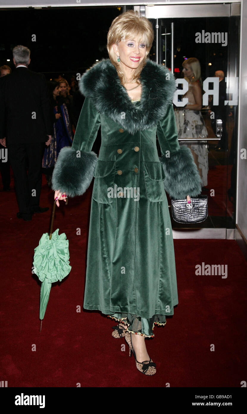 Sally Farmiloe Arriving At The Odeon Leicester Square High Resolution ...