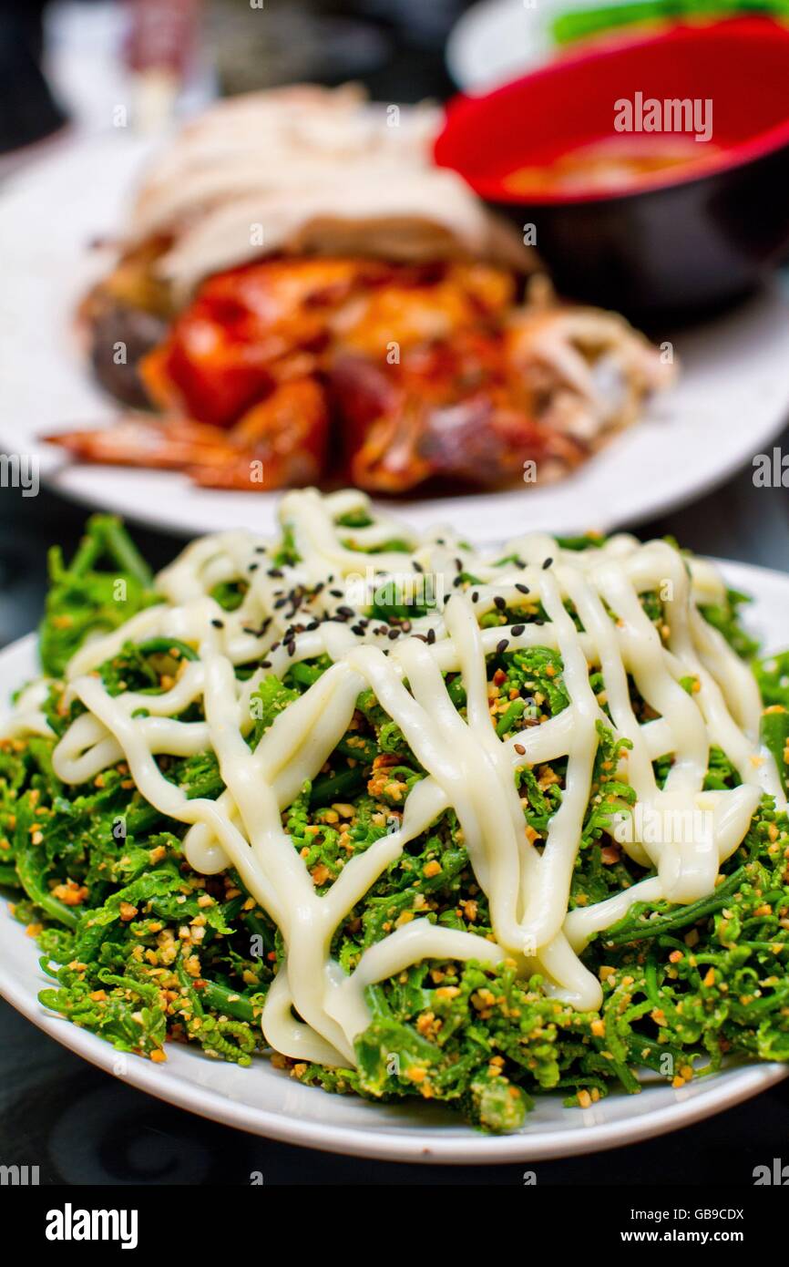 mountain food restaurant Stock Photo - Alamy