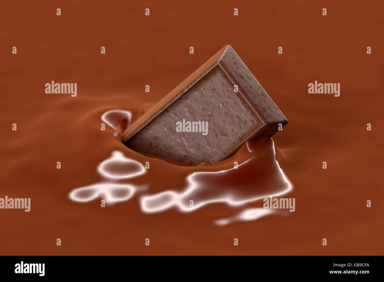 Chocolate falling milk hi-res stock photography and images - Alamy