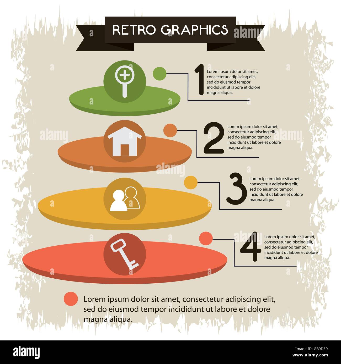 Infographics icon. Retro design. Vector graphic Stock Vector Image ...