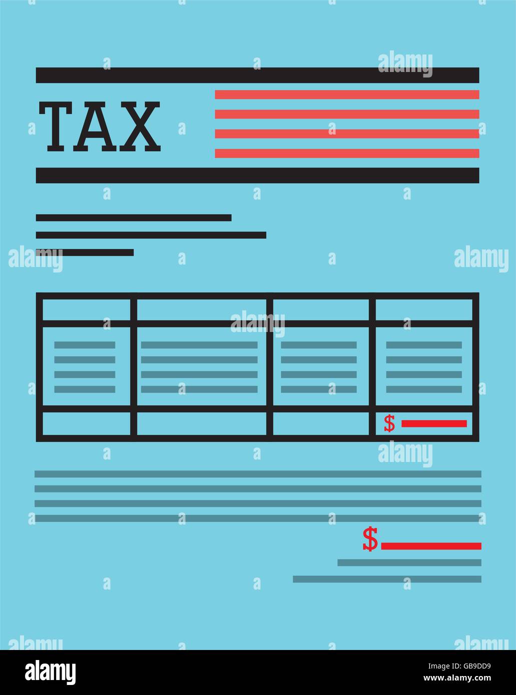 Tax receipt of payment icon Stock Vector Image & Art - Alamy