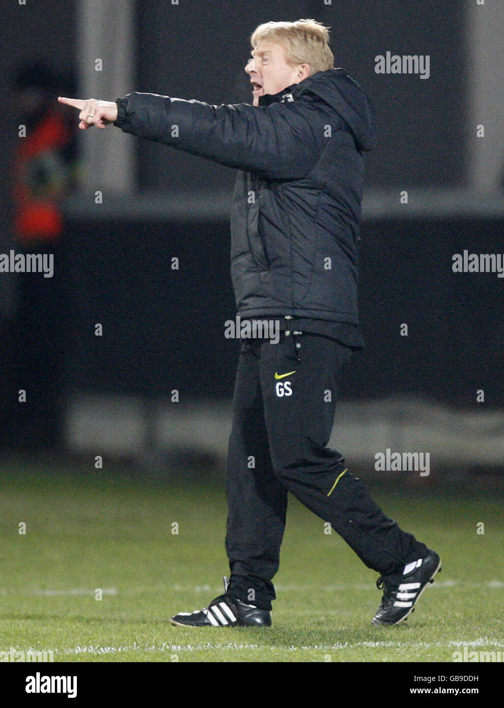 Uefa champions league match aalborg stadion hi-res stock photography ...