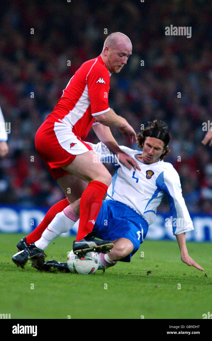 Soccer european championships 2004 play off second leg wales v russia ...