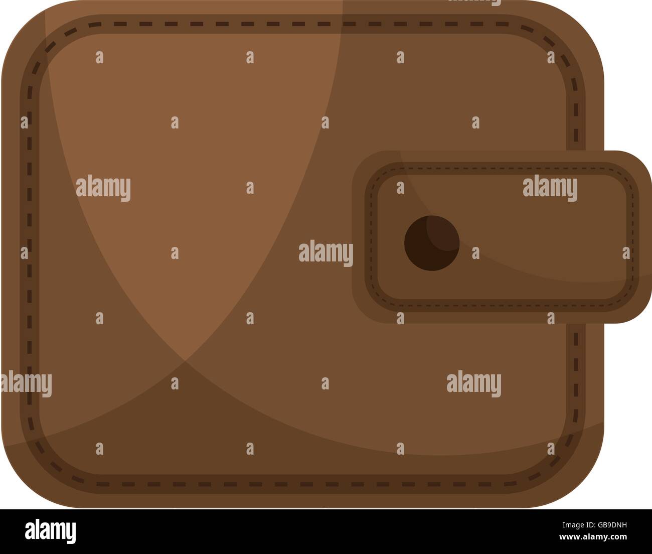 Brown leather classic wallet icon Stock Vector Image & Art - Alamy