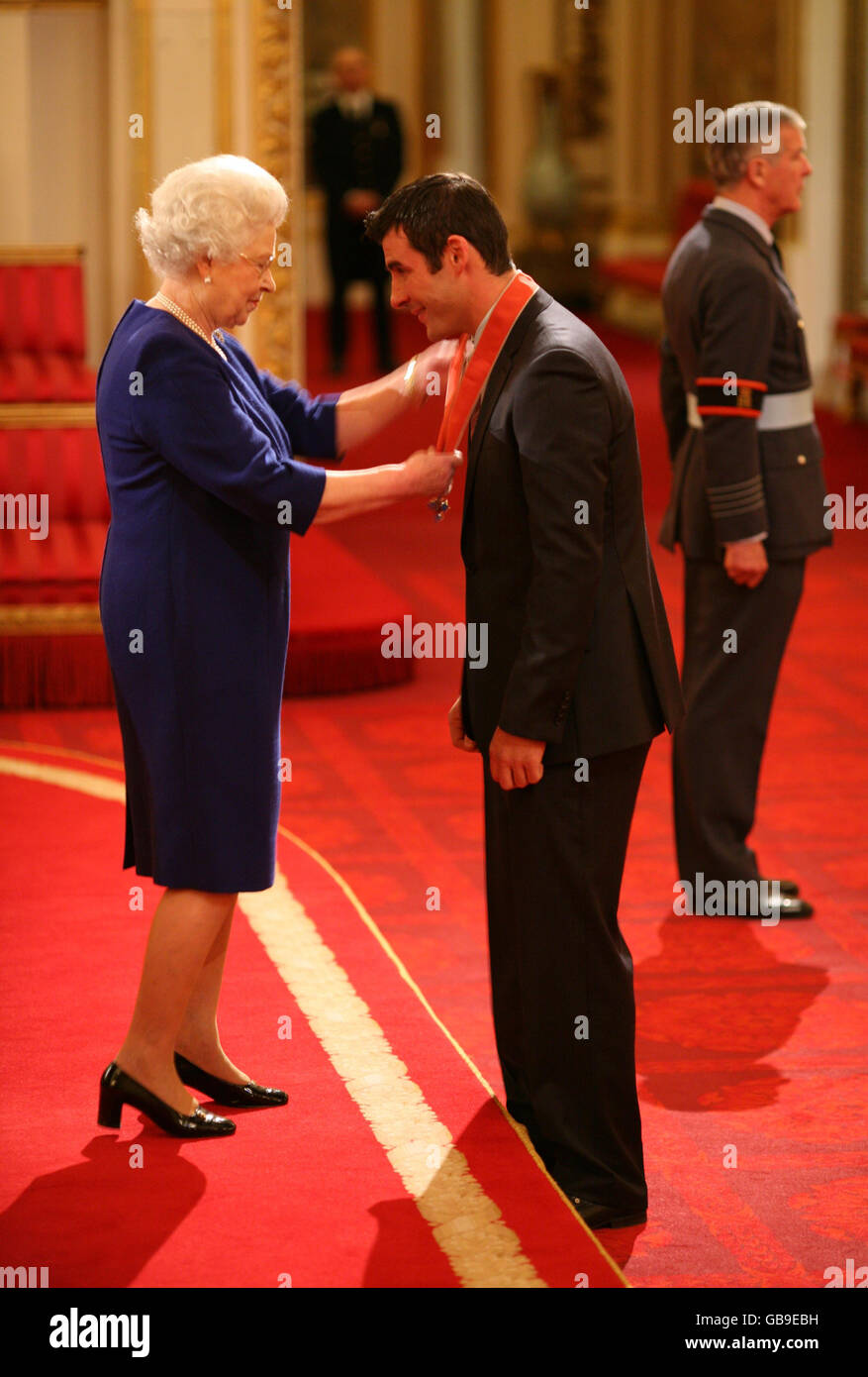 Undefeated world champion boxer Joe Calzaghe, 36, receives a CBE for ...