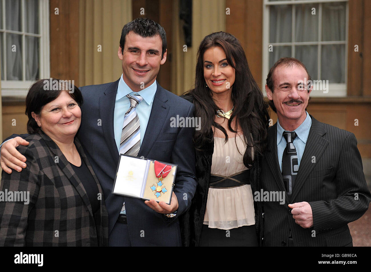 Undefeated world champion boxer Joe Calzaghe, 36, with his mother ...