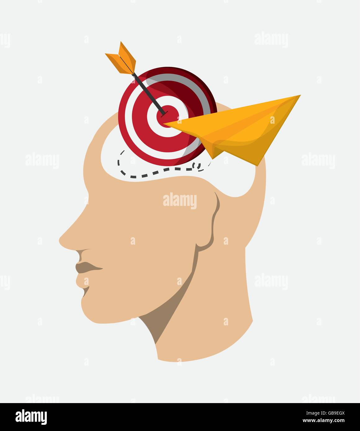 Human head icon. Thinking design. Vector graphic Stock Vector Image ...