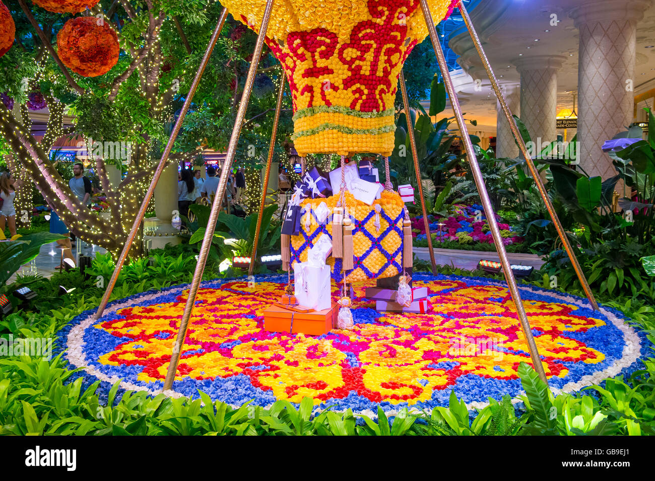 Flowers Installation Wynn Hotel Casino High Resolution Stock ...