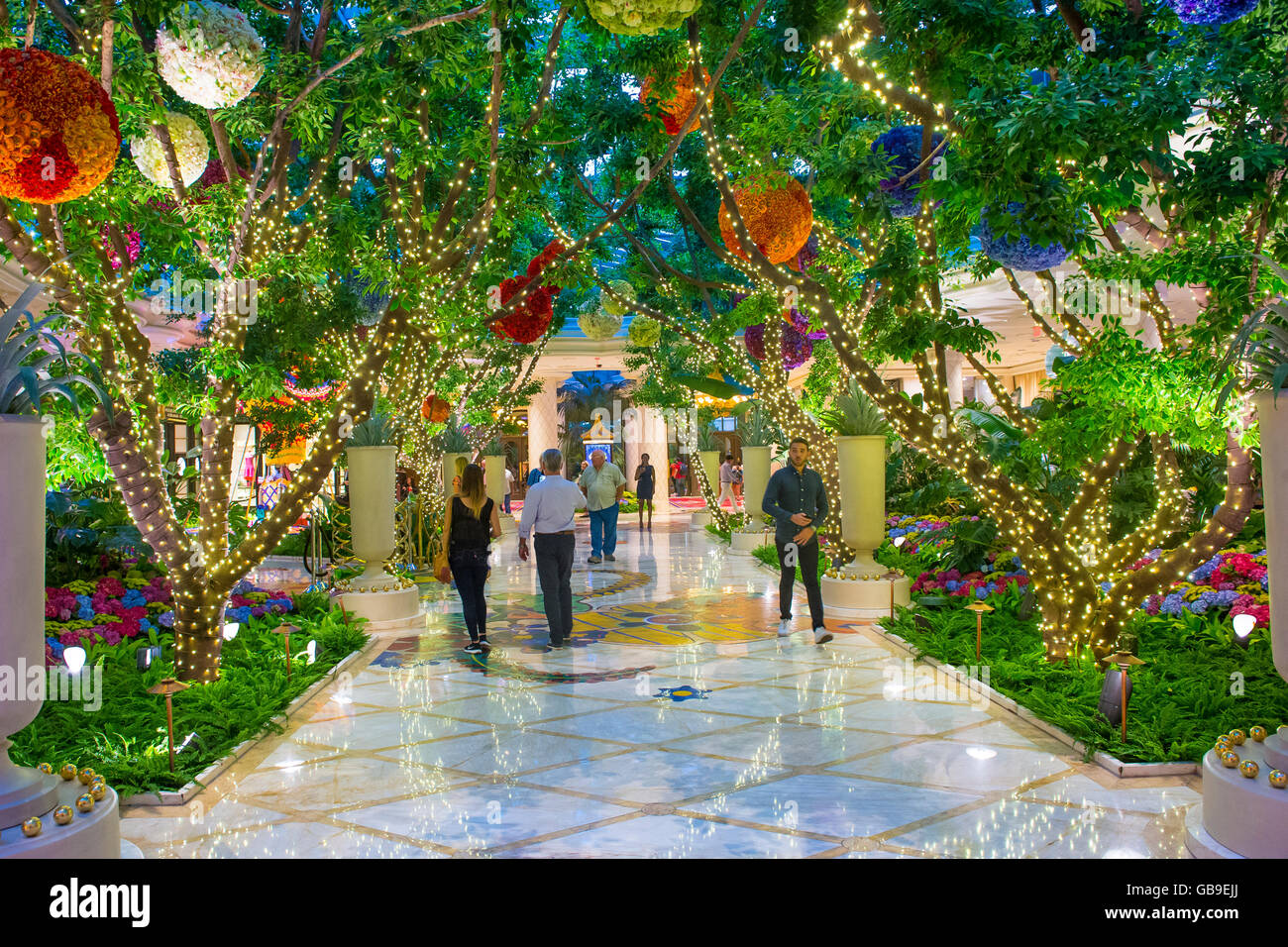 The interior of Wynn Hotel and casino in Las Vegas Stock Photo - Alamy