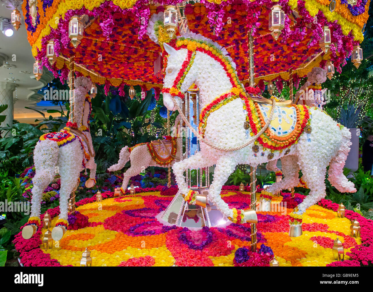Flowers Installation Wynn Hotel Casino High Resolution Stock ...