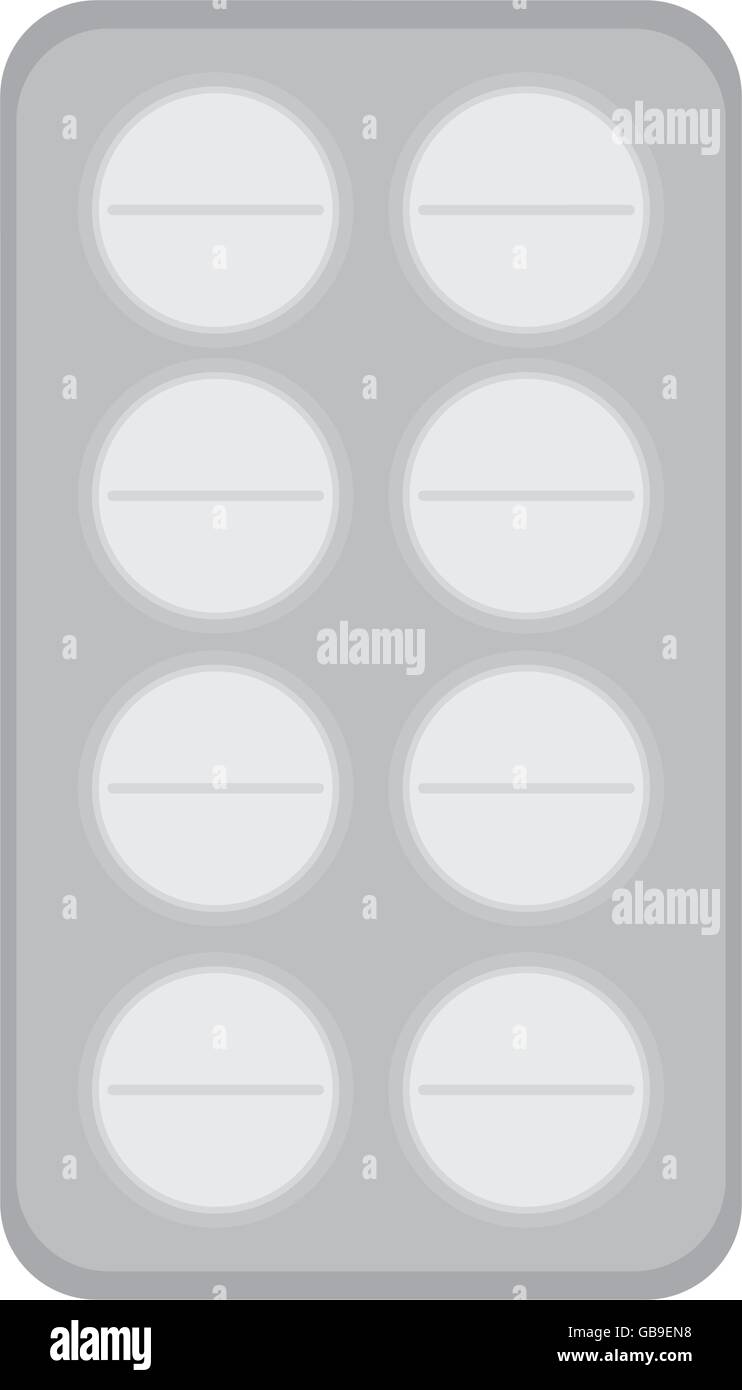 pack of medicine tablets icon Stock Vector Image & Art - Alamy