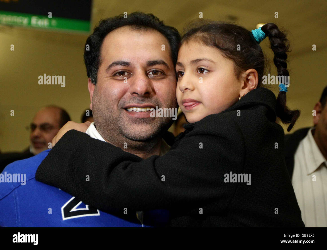 British MEP arrives back in UK Stock Photo - Alamy