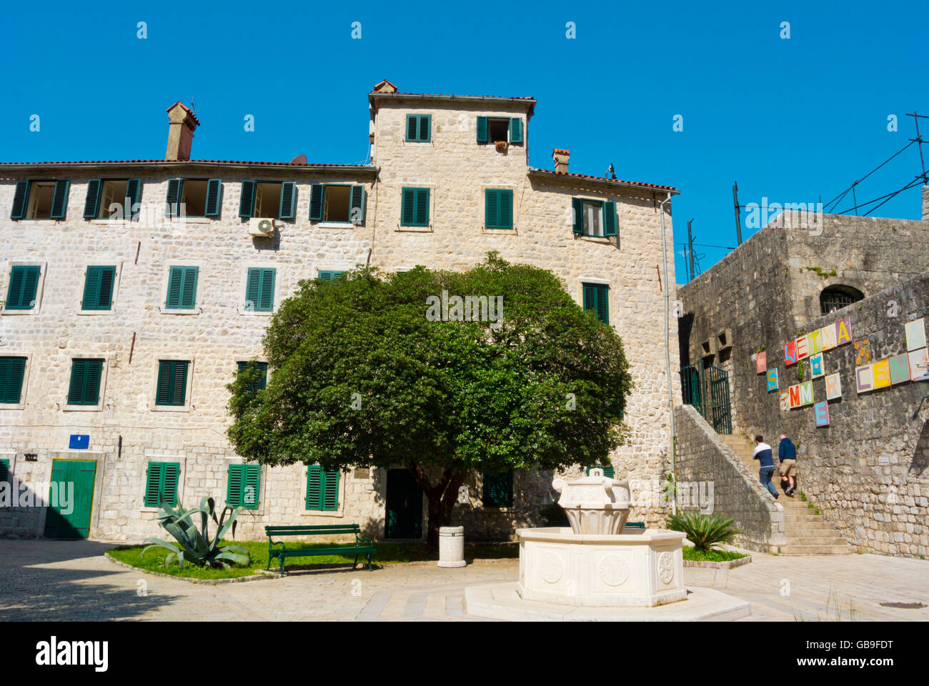 Trg od Drva, with access to Bembo Bastion, Stari grad, old town, Kotor ...