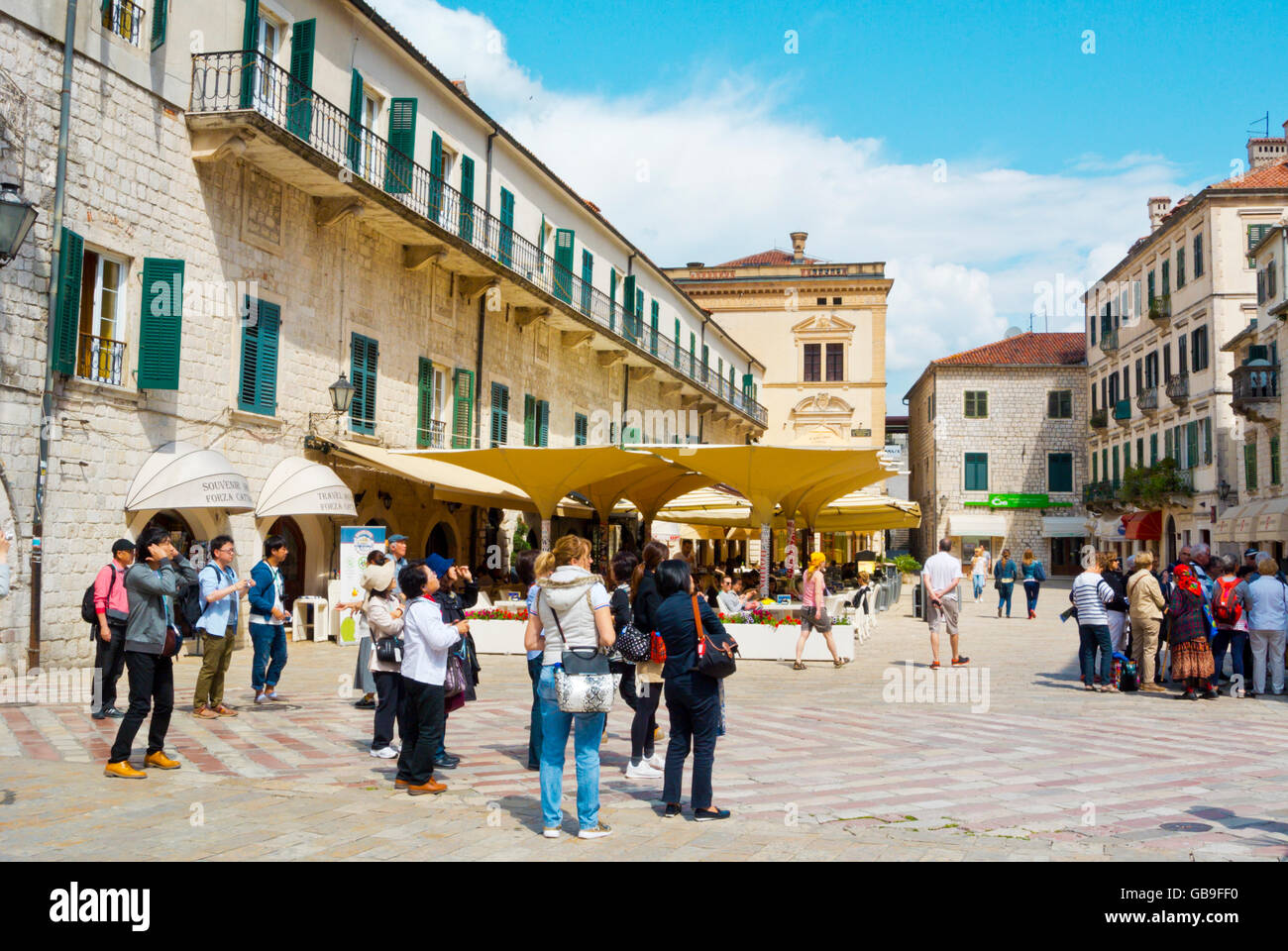 Trg od Oruzja, Square of Arms, Stari grad, old town, Kotor, Montenegro ...