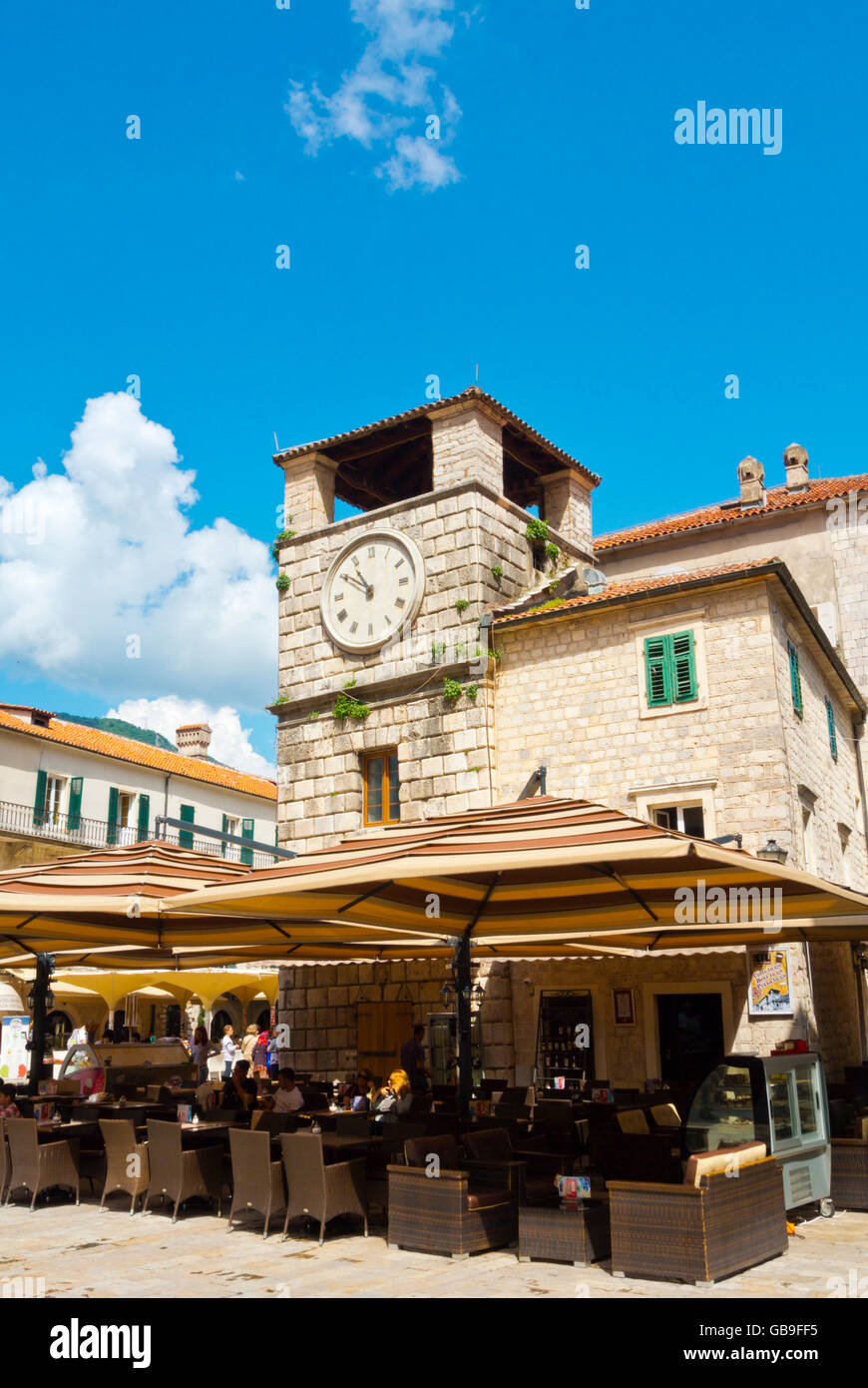 Trg od Oruzja, Square of Arms, with Town Clock Tower, Stari grad, old ...