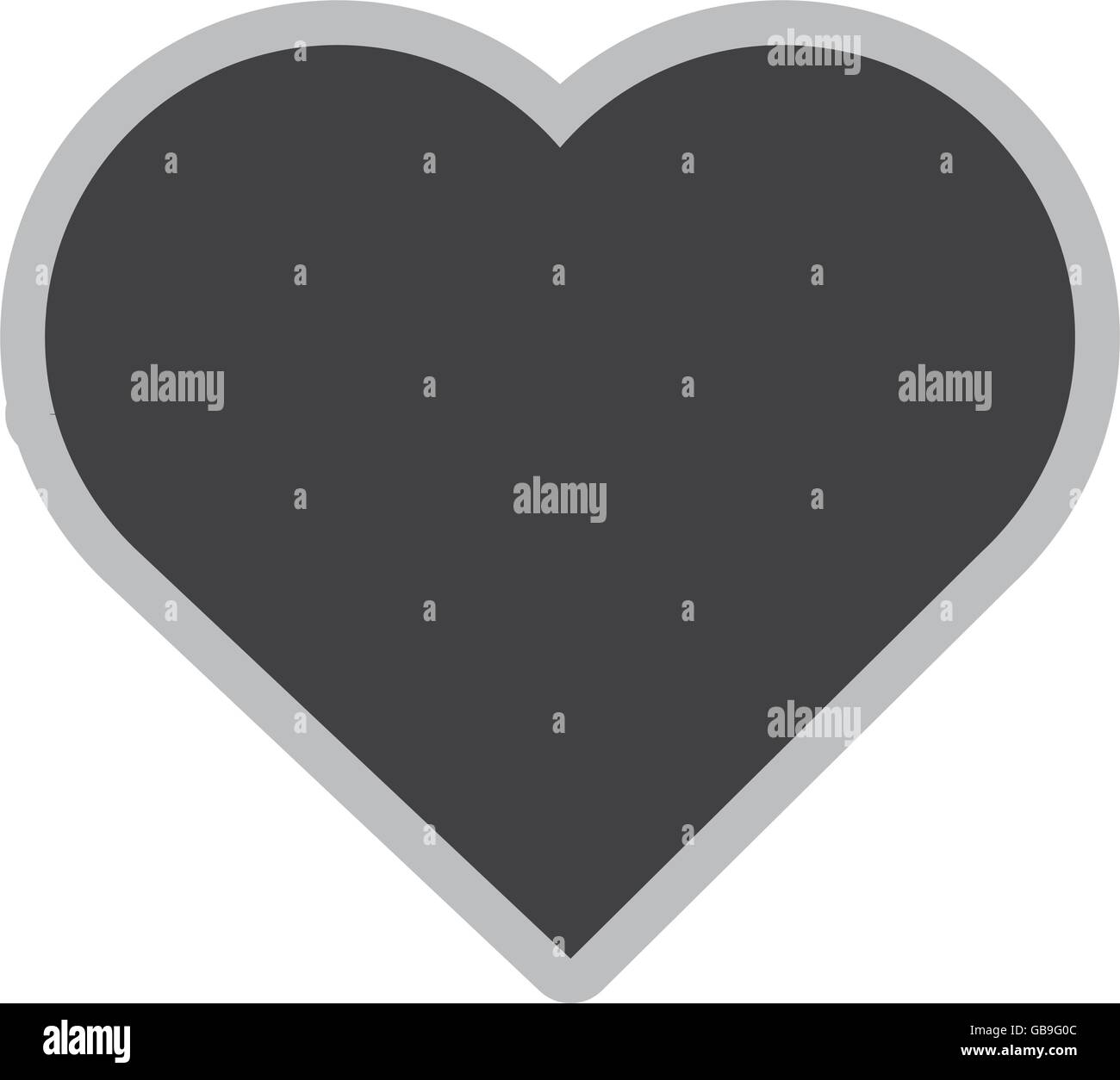 single heart icon Stock Vector Image & Art - Alamy