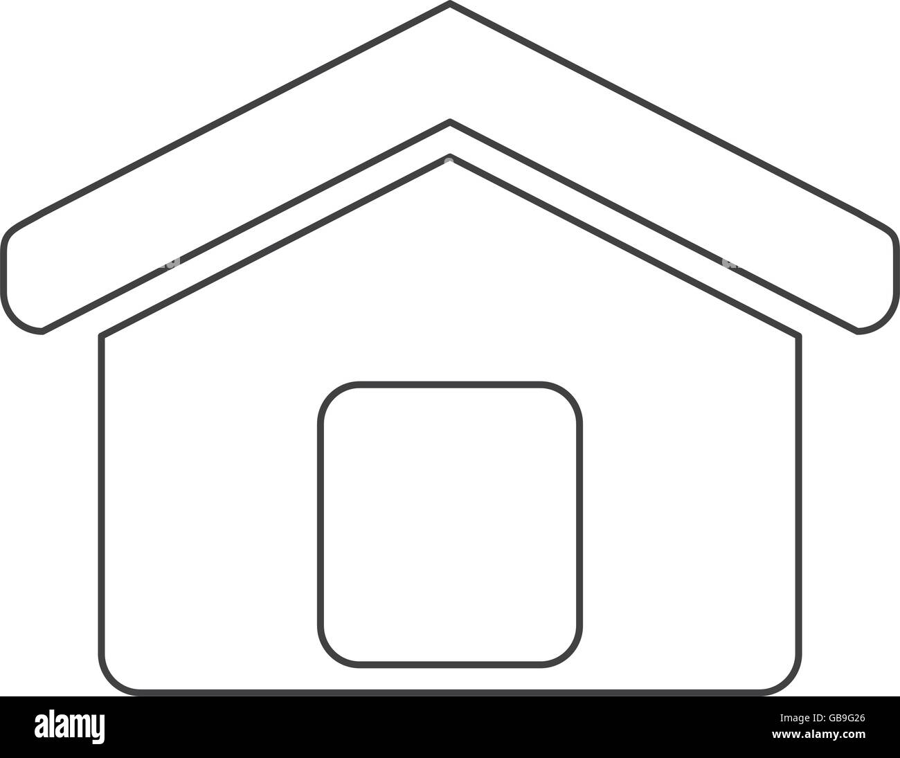 house pictogram icon Stock Vector Image & Art - Alamy