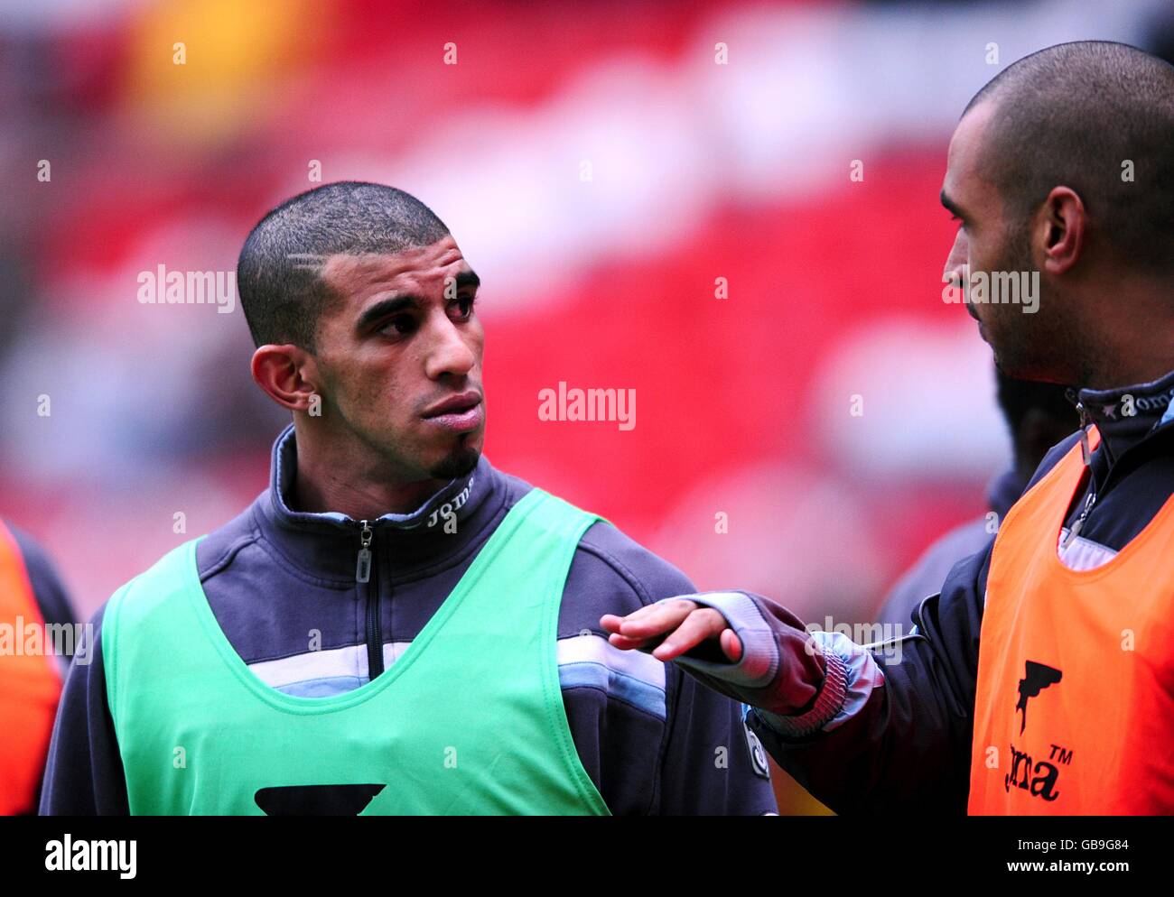 Charlton athletics jonathan fortune right and hameur bouazza hi-res ...