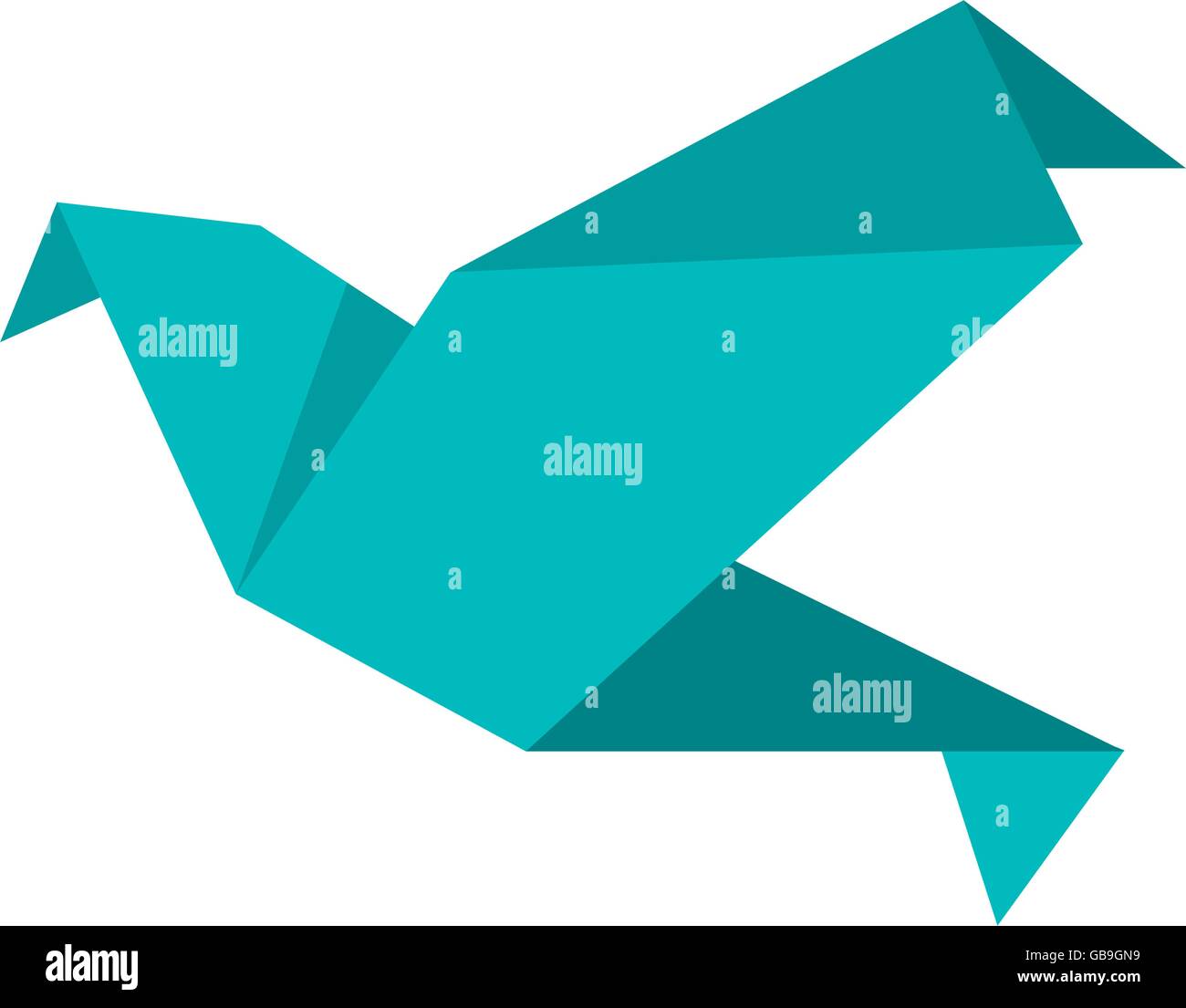 origami bird icon Stock Vector Image & Art - Alamy