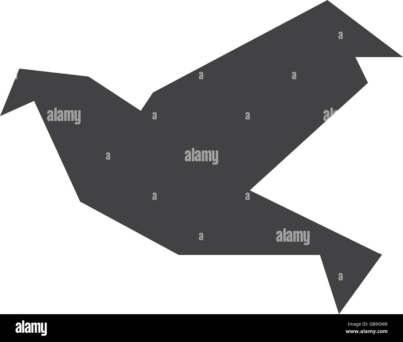 origami bird icon Stock Vector Image & Art - Alamy