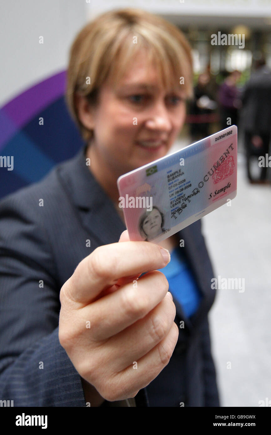 New identity card Stock Photo - Alamy