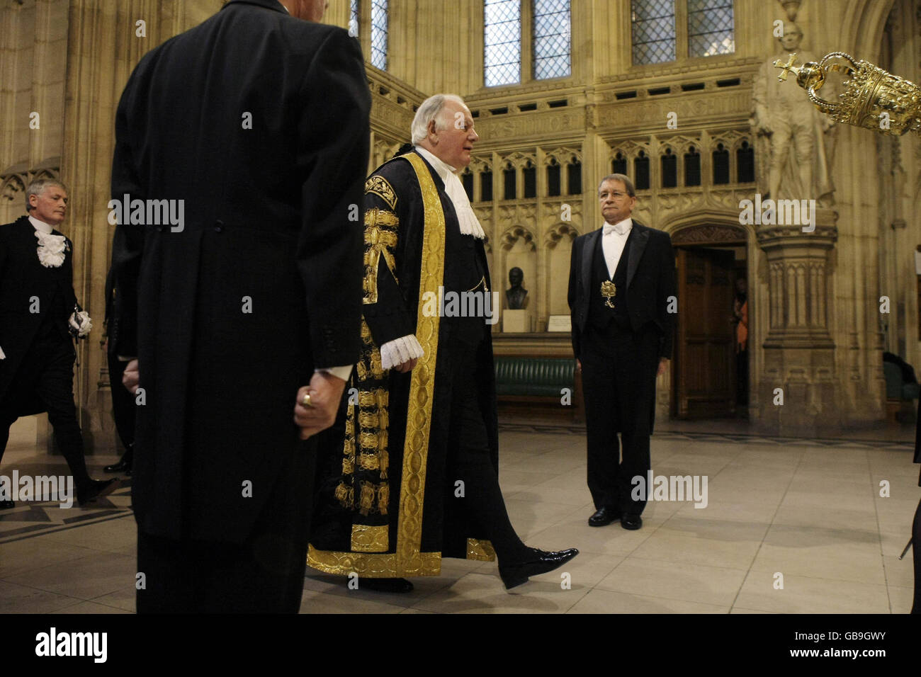 Speaker of the House of Commons Michael Martin walks in a procession ...