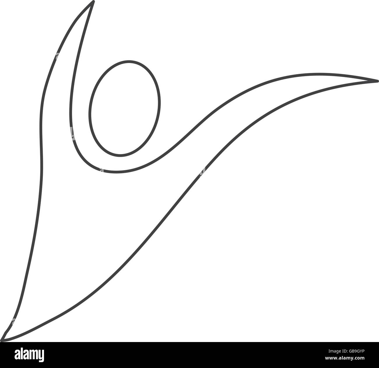 abstract human with open arms icon Stock Vector Image & Art - Alamy