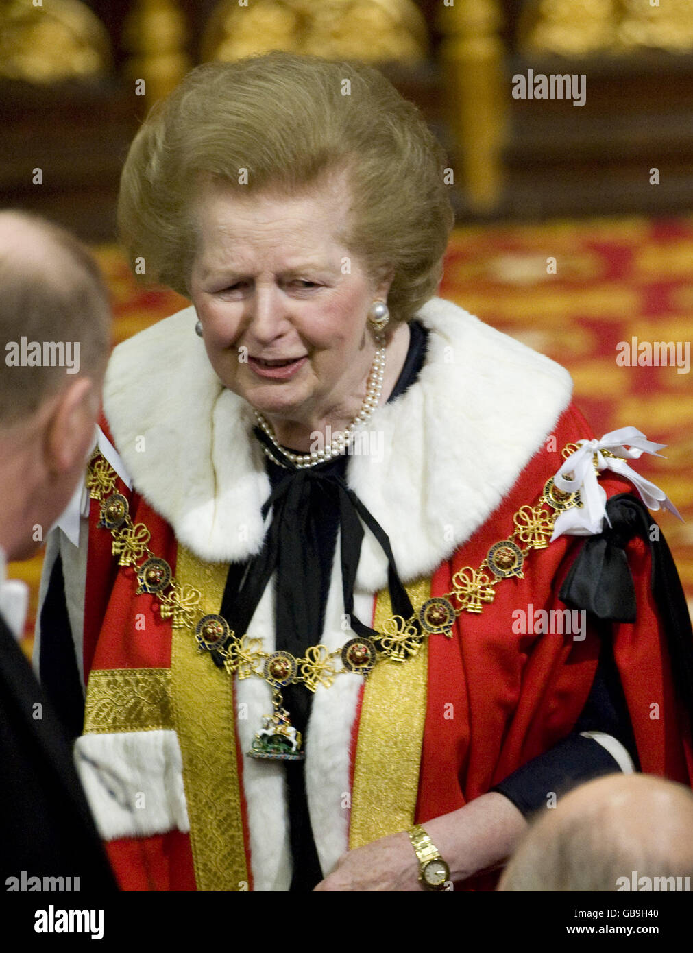 Baroness thatcher robe hi-res stock photography and images - Alamy