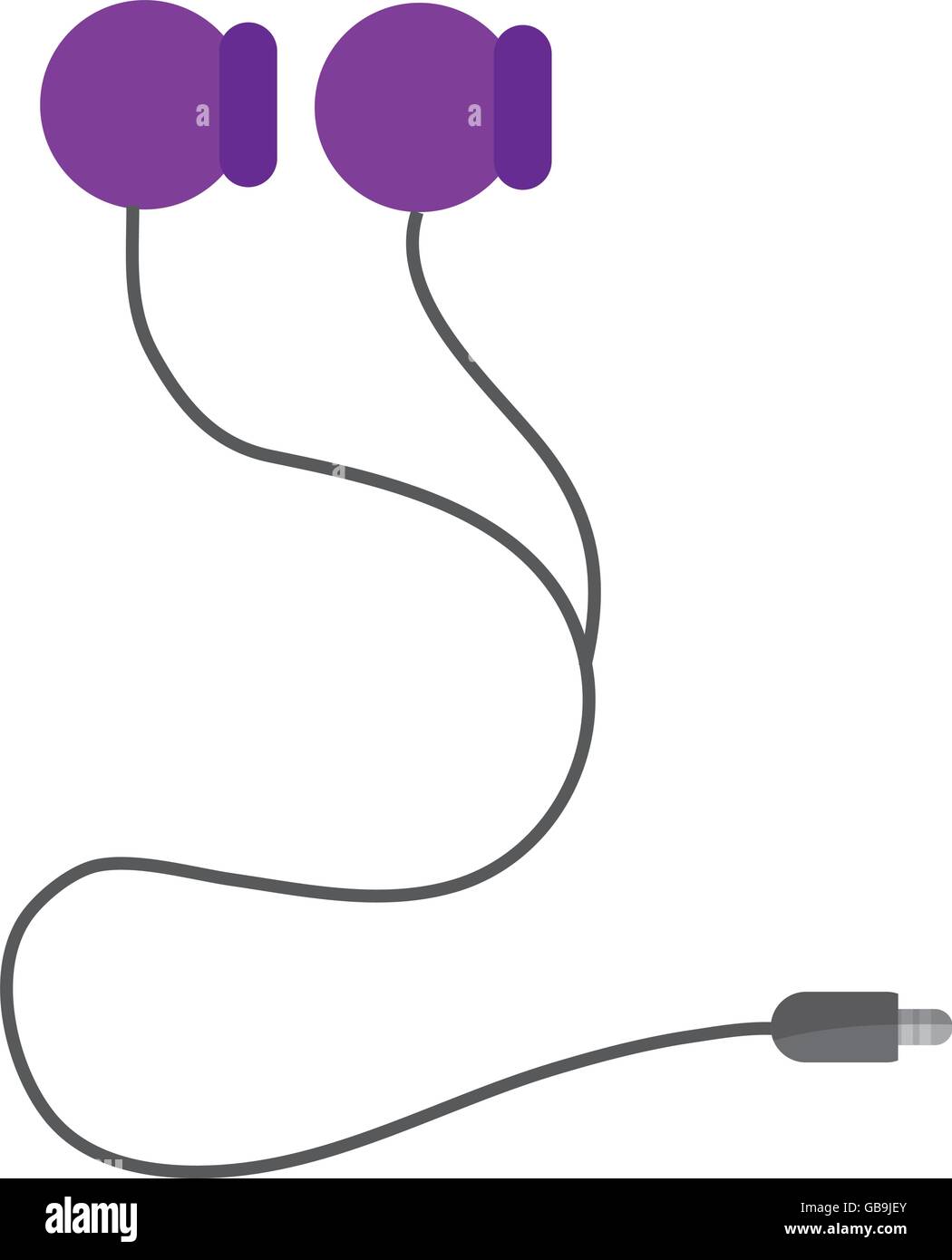 earphones with cord icon Stock Vector Image & Art - Alamy