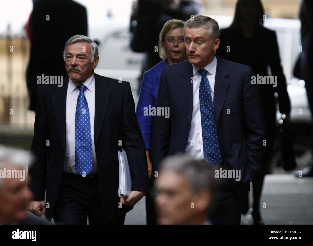 Royal Bank of Scotland chairman Sir Tom McKillop (left) and RBS group ...