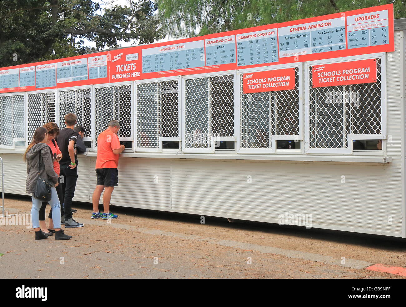 People visit Formula 1 Grand Prix at Albert Park Melbourne Australia ...