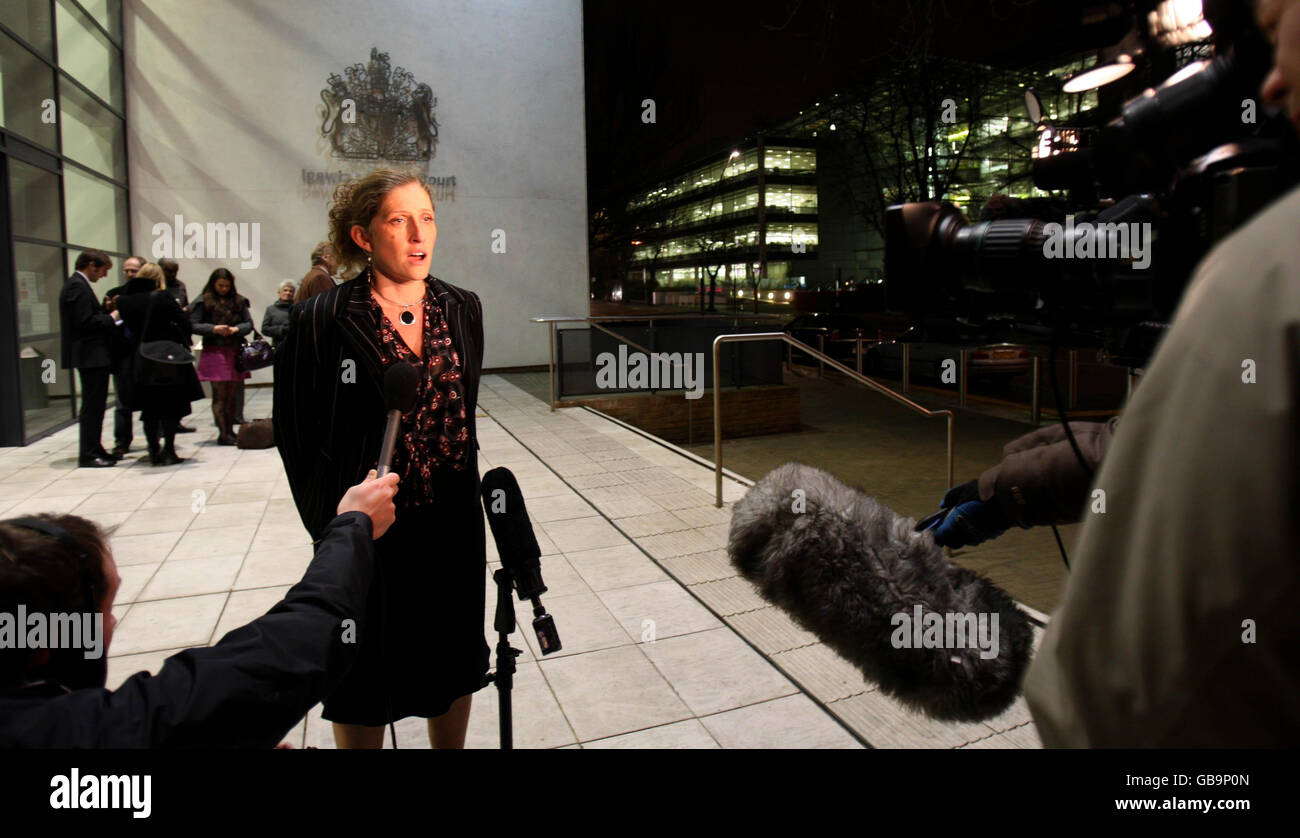 The sister of murdered bbc producer kate peyton hi-res stock ...