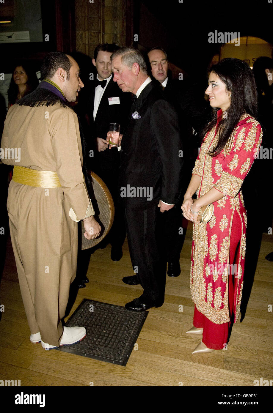 The Prince of Wales and Princess Badiya bint El Hassan of Jordan (right ...