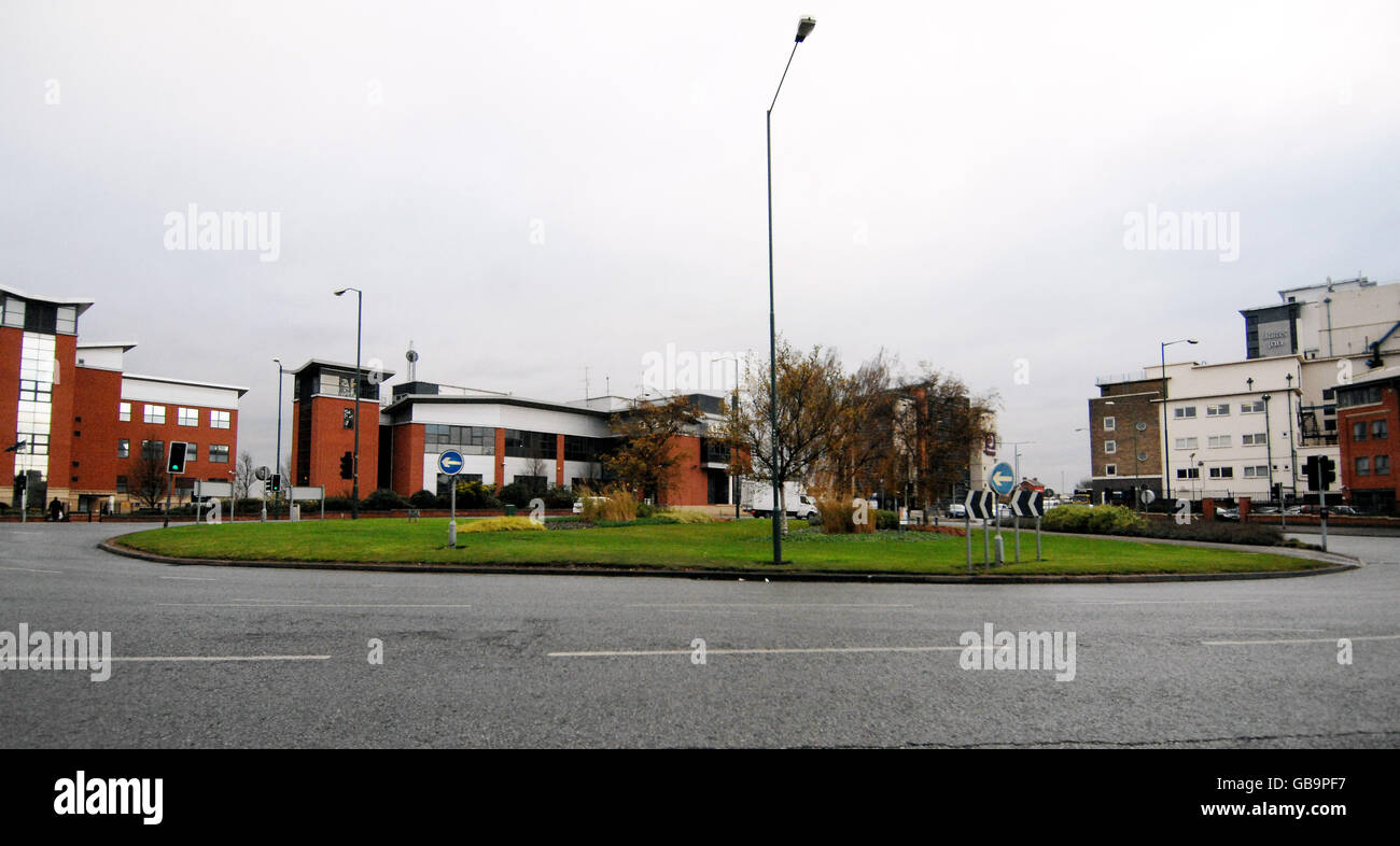Travel stock - Nottingham - England. A view of the London Road ...