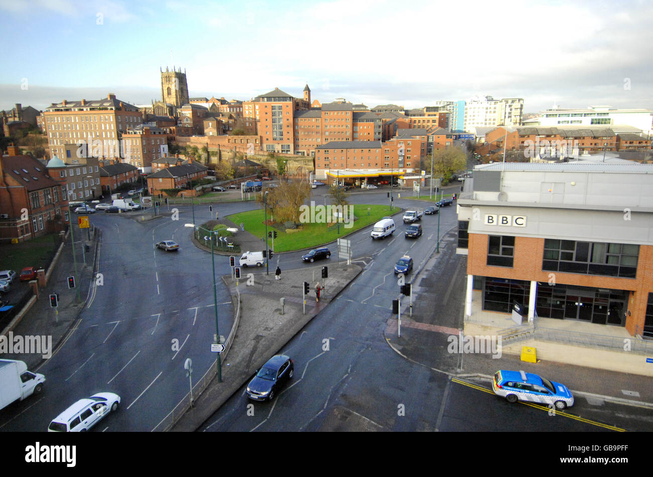 Travel Stock - Nottingham - England. A view of the London Road ...