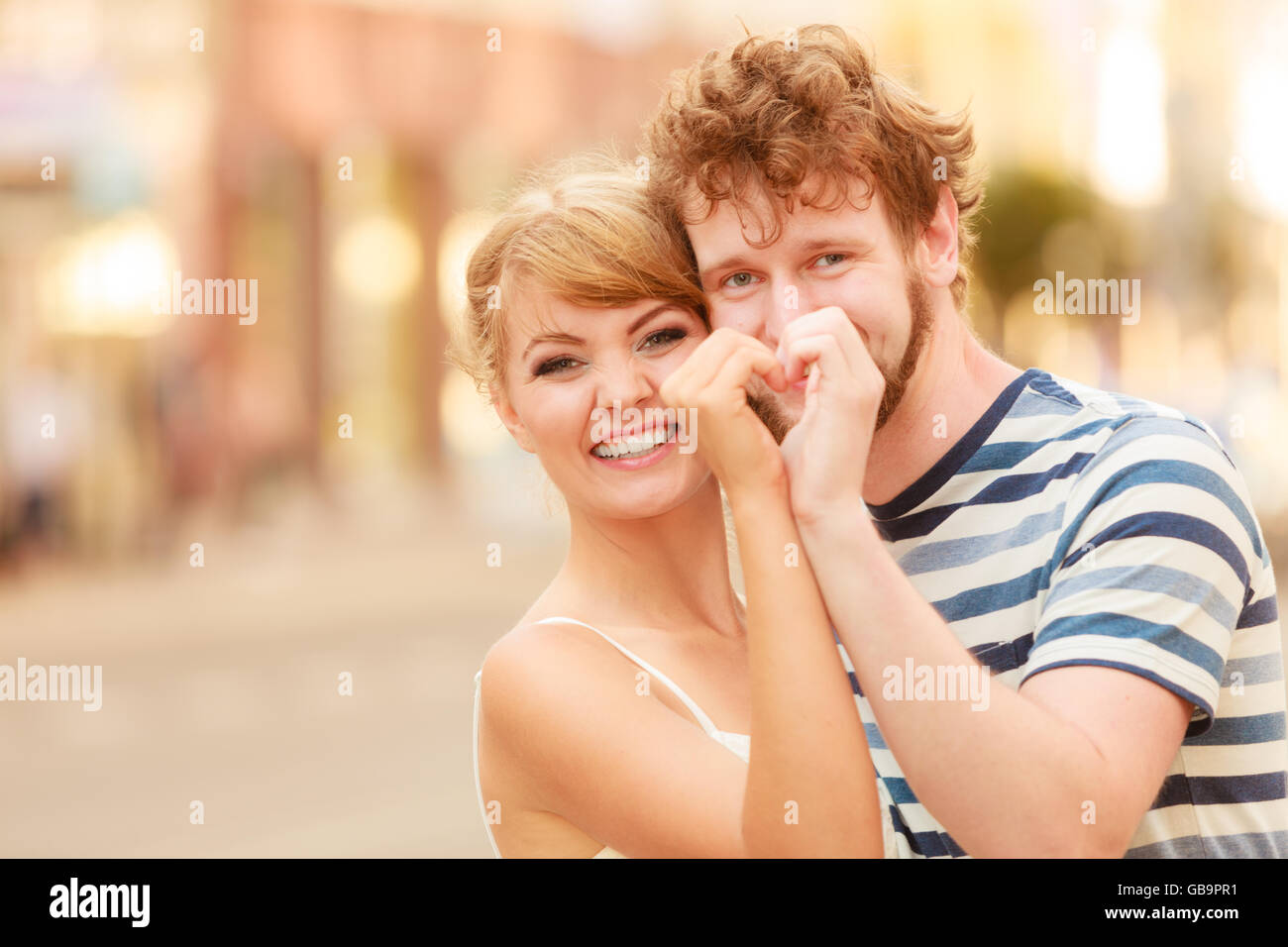 Relationship, love happiness concept. Romantic tourists couple walking ...