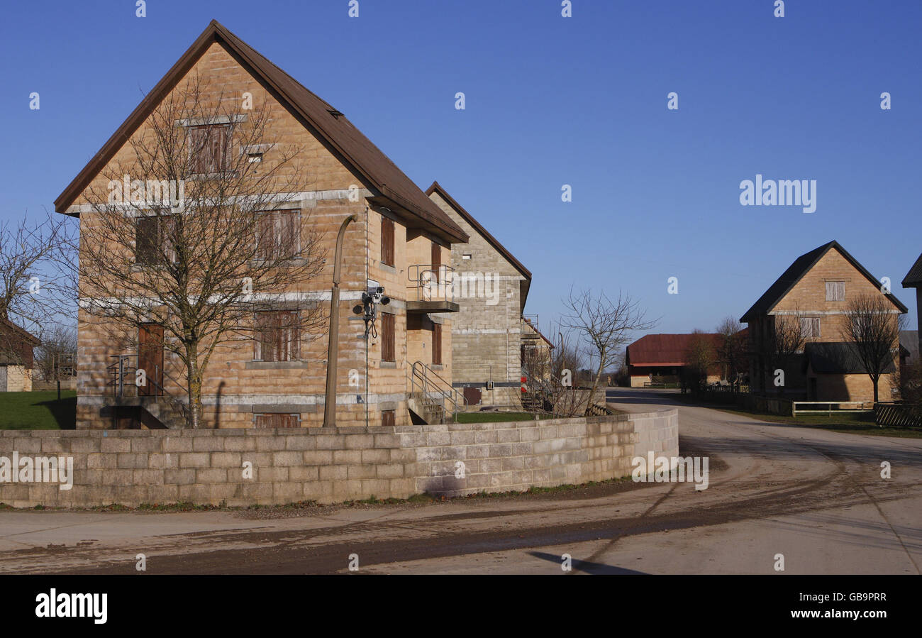 General view of Copehill Down urban operations training village near ...