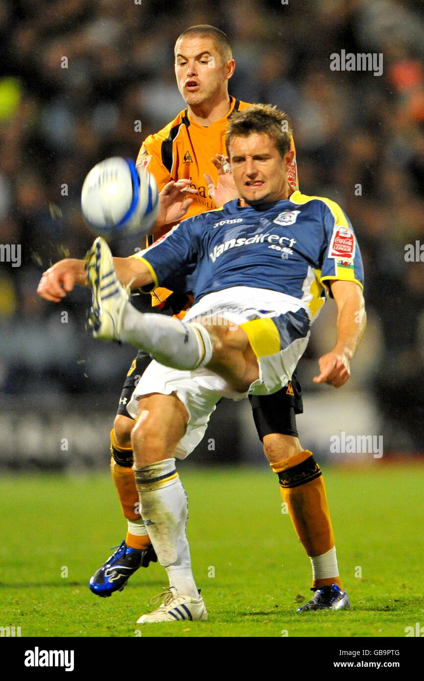 Wolverhampton Wanderers' Michael Kightly and Cardiff City's Stephen ...