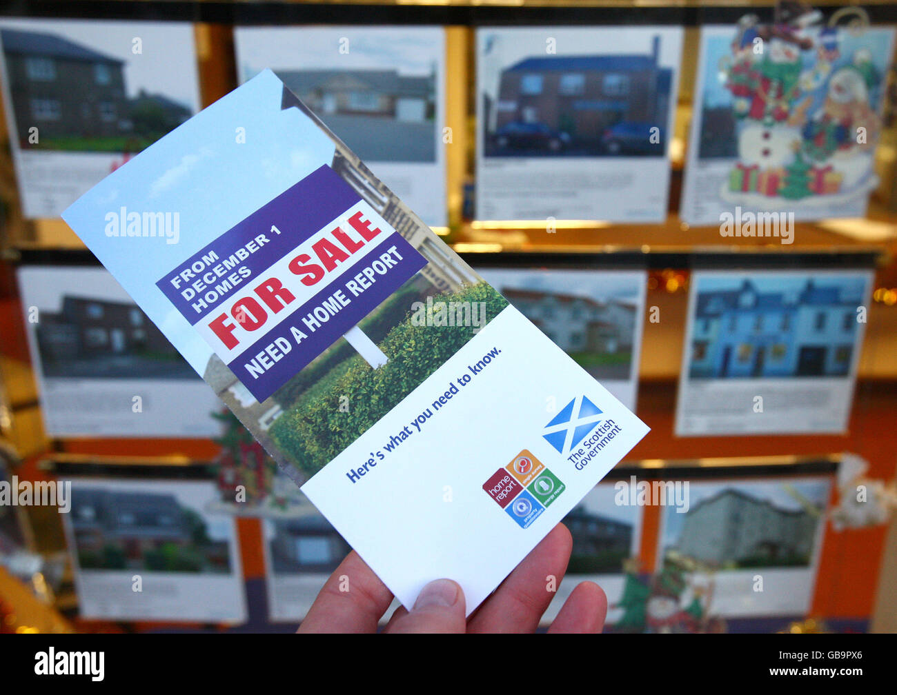 A Scottish government leaflet offering advice on the new home report ...