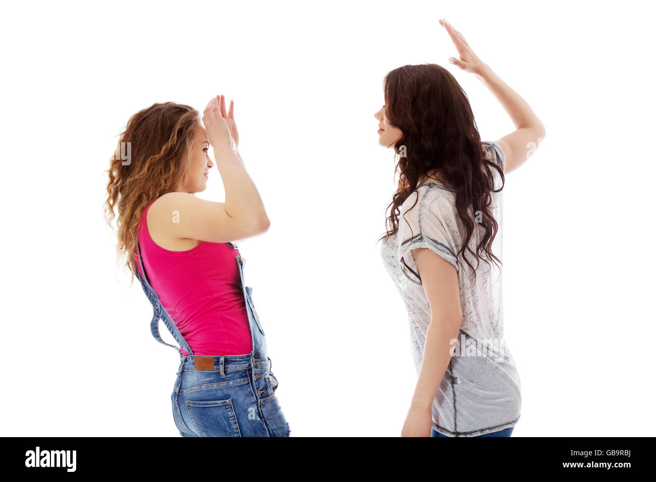 Angry young woman screaming Cut Out Stock Images & Pictures - Alamy