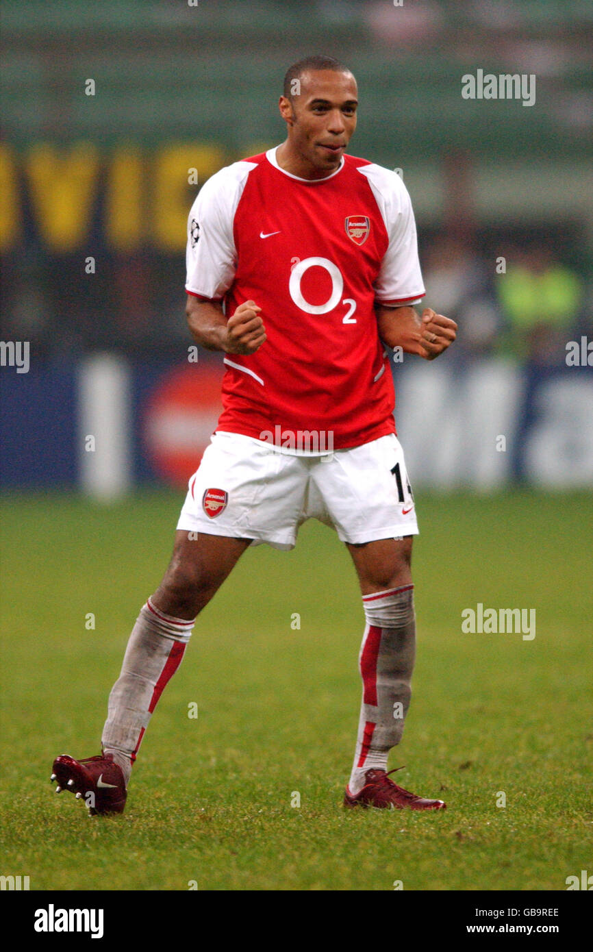 Soccer - UEFA Champions League - Group B - Inter Milan v Arsenal Stock ...