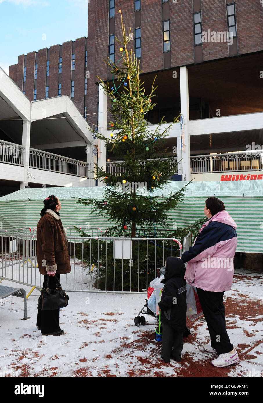 People view Peterlee town's Christmas tree, claimed by residents to be ...