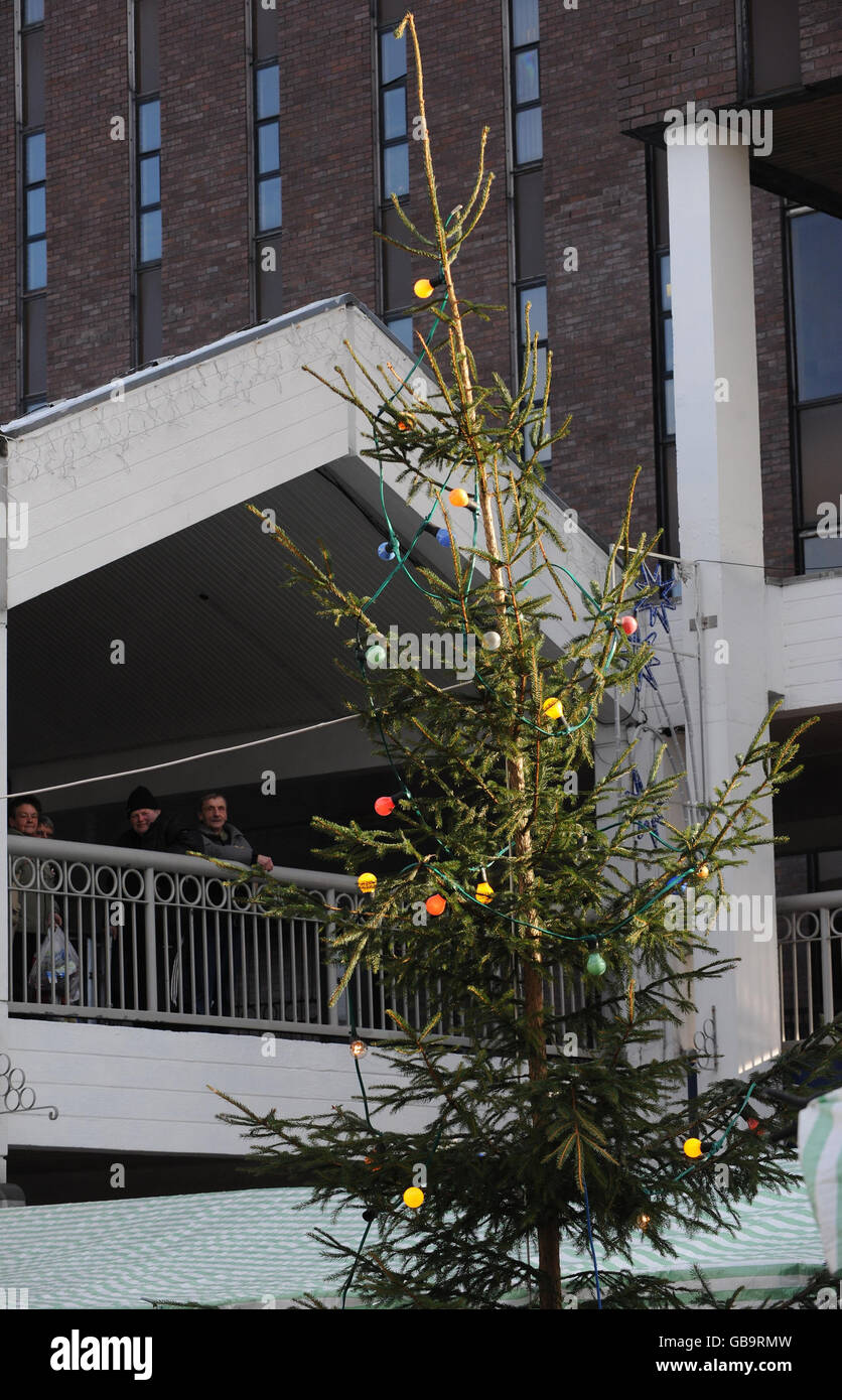 Britain's 'worst' Christmas tree Stock Photo - Alamy