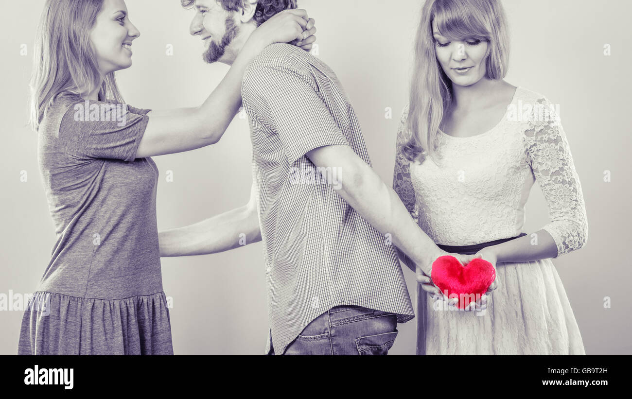 Betrayal infidelity concept handsome boy hi-res stock photography and ...