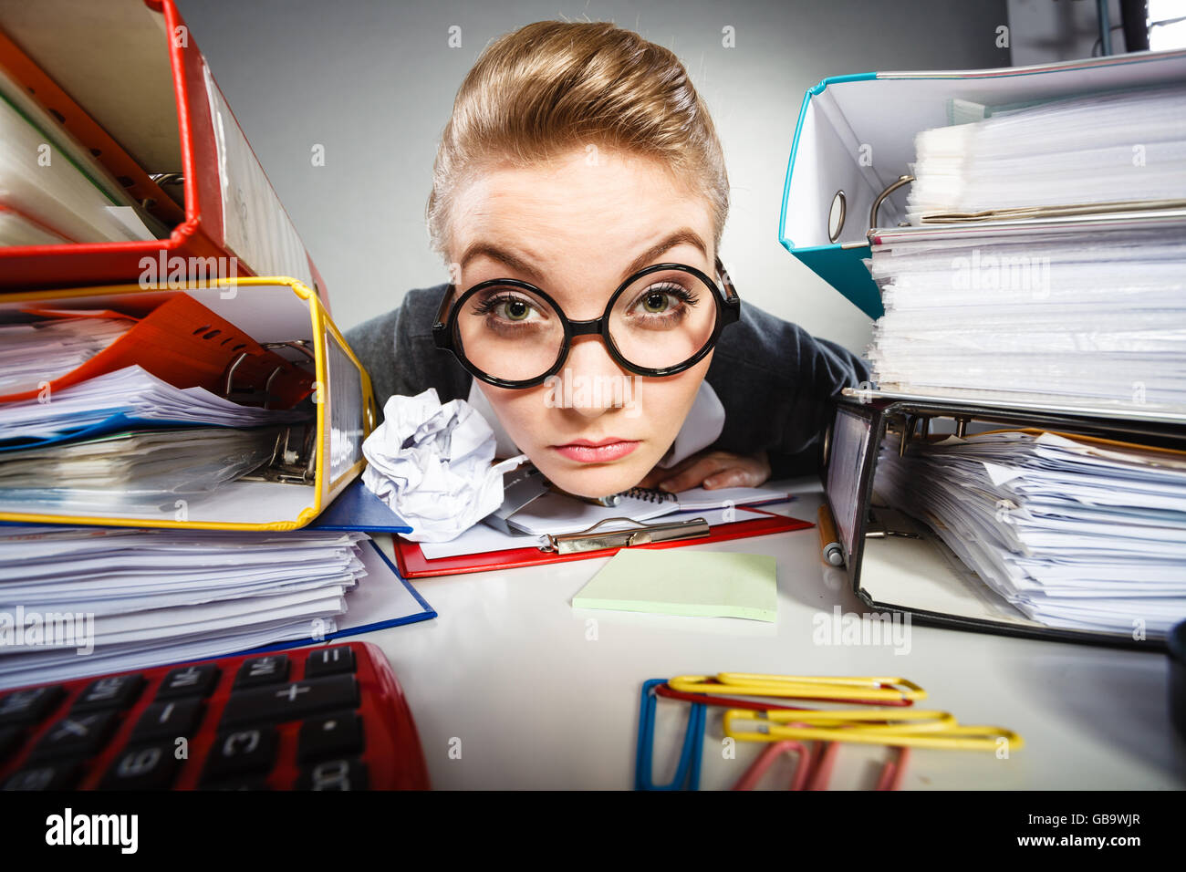 Workaholism mental insanity weird job work company concept. Insane ...