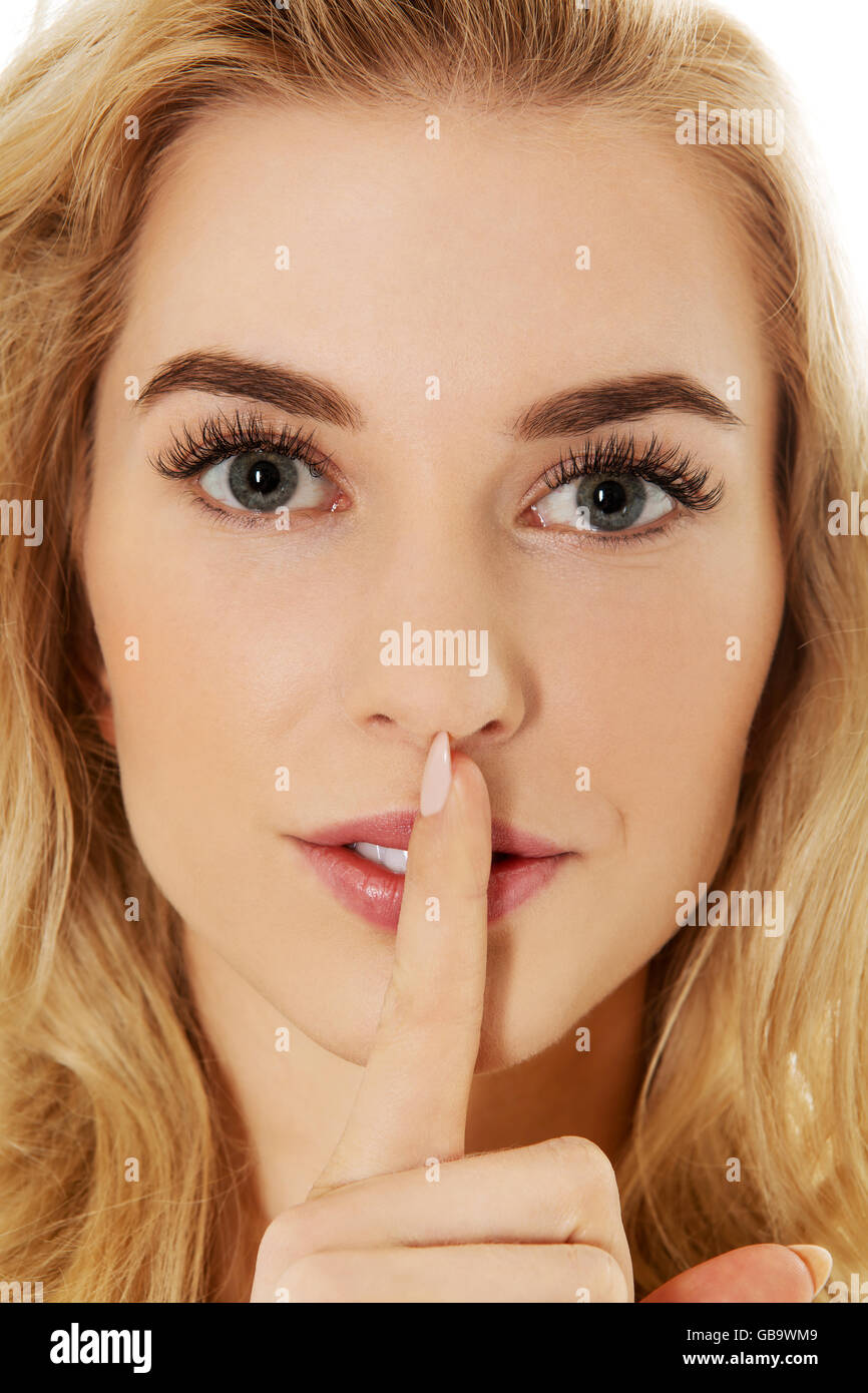 Shush Finger Stock Photos & Shush Finger Stock Images - Alamy
