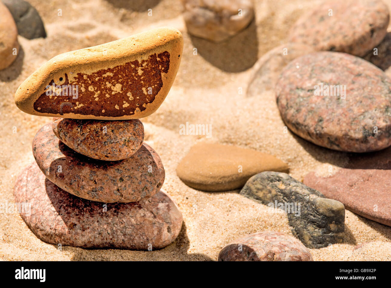 Zen pyramid with eye Stock Photo - Alamy