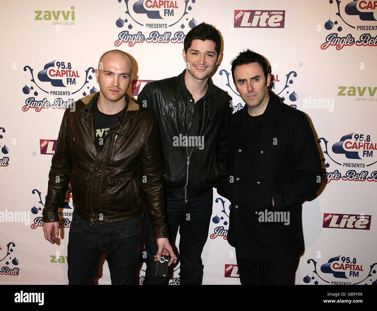 The Script arrive at the Jingle Bell Ball at the O2 Arena, London, SE10 ...